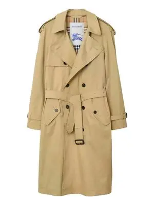 Burberry Gabardine Trench Coat - Neutrals