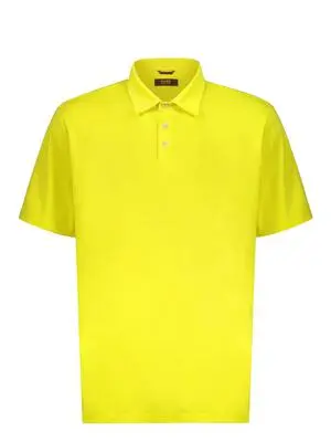 MOORER Pachino Cotton Polo Shirt - Yellow
