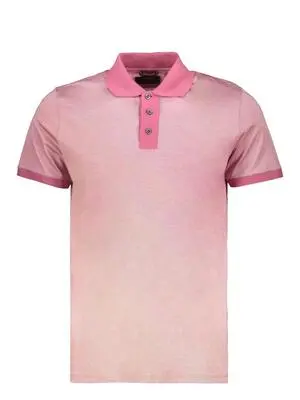 MOORER Spike Cotton Polo Shirt - Pink
