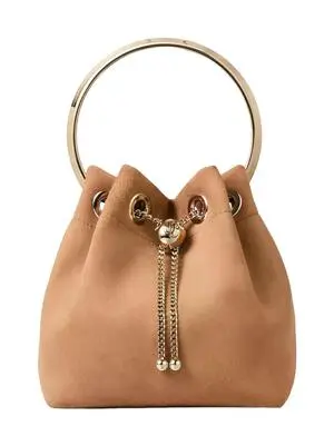 JIMMY CHOO Mini Bucket Bag - Brown