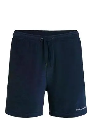 Karl Lagerfeld Logo Swim Shorts - Blue