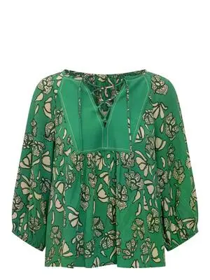 Ba&sh Aura Blouse - Green