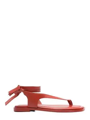 A.emery Heidi Flat Sandals - Red