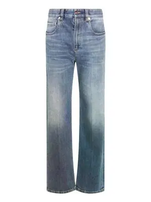 Brunello Cucinelli Pressed-crease Jeans - Blue