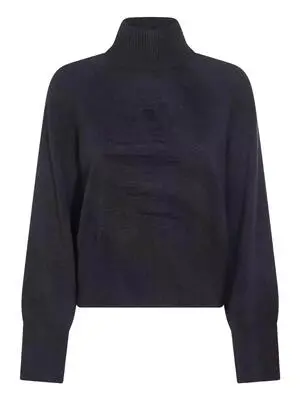 Brunello Cucinelli Cashmere Roll Neck Sweater - Blue