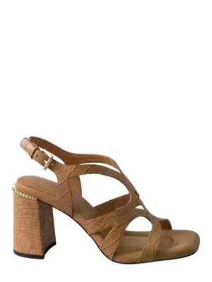Ash 85mm Leather Sandals - Brown