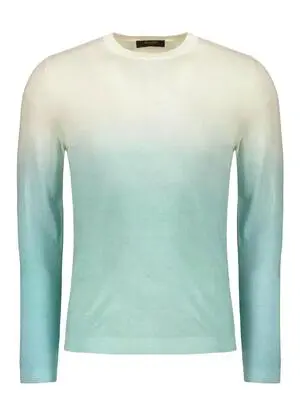 MOORER Gradient-effect Jumper - Blue