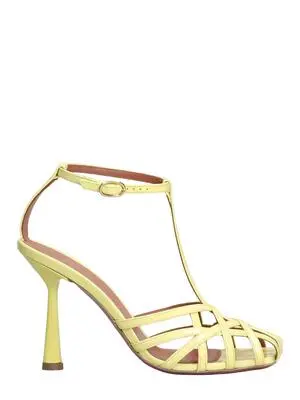 CASTAGNA 100mm Lidia Sandals - Yellow