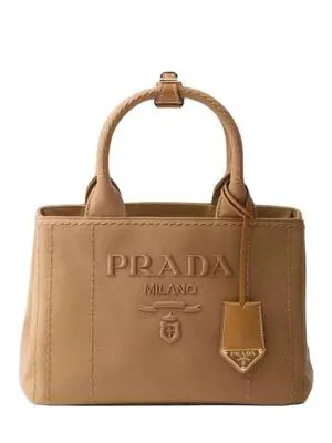 Prada Small Jardinière Tote Bag - Brown
