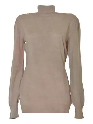 Moschino Roll-neck Top - Neutrals