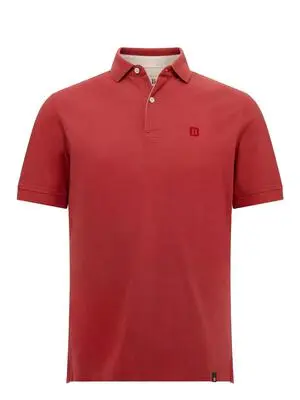 Boggi Milano Cotton Polo Shirt Red