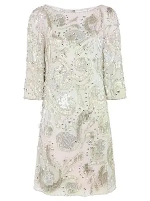 Jenny Packham Kitty Mini Dress - Neutrals