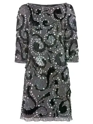 Jenny Packham Kitty Mini Dress - Grey