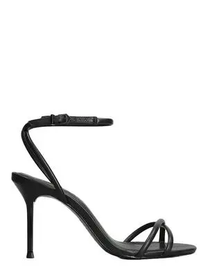 Schutz 100mm Leather Sandals - Black