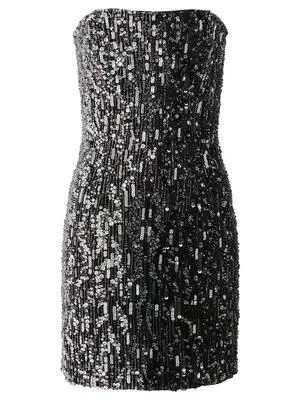 Jenny Packham Minuit Mini Dress - Black