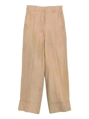 Incotex Linen Trousers Neutrals