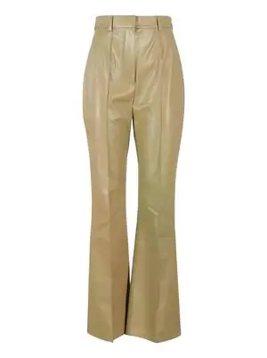 Nanushka Wide-leg Flared Trousers - Neutrals
