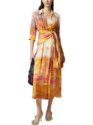 PINKO Rosabella Printed Viscose Dress