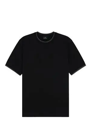PAUL SMITH Regular Fit Striped Trim Tee