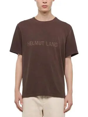 Helmut Lang Lazer Short Sleeve Logo Tee - Espresso