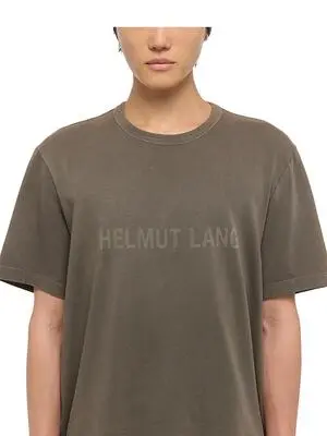 Helmut Lang Lazer Short Sleeve Logo Tee - Moss