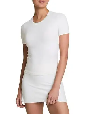 Spanx Bare Naked Bicep Tee - Powder