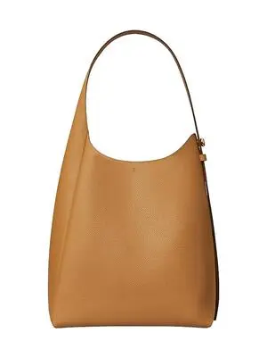 Tory Burch Romy Leather Hobo Bag Tiramisu Leather