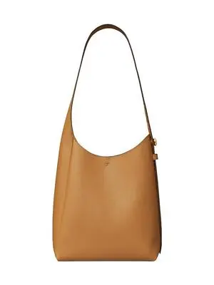 Tory Burch Romy Small Leather Hobo Bag Tiramisu