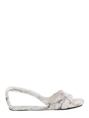 United Nude Mobius Mid Sandal - White Marble