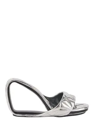 United Nude Mobius Hi Puffy Sandals - Silver Puffy