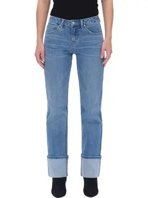 BAYEAS Deep Cuff Straight Jeans - Island