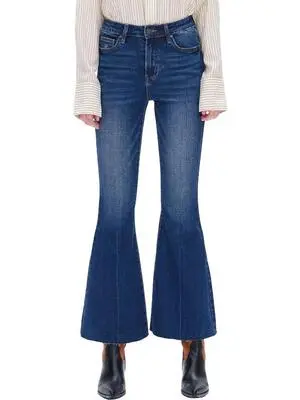 BAYEAS Ara High-waist Flare Jeans - Medium Blue