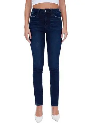 BAYEAS July Slim Straight Leg Jeans - Deep Sea