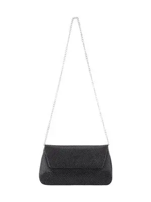Nina Rommy Crystal Embellished Clutch - Black
