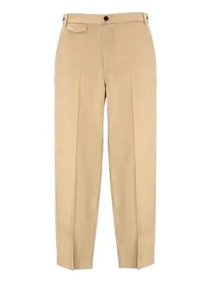 Gucci Cotton Trousers Beige
