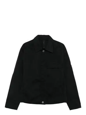 Transit Buttoned Shirt Jacket - Black