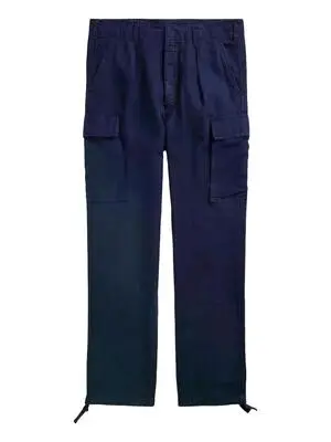 Polo Ralph Lauren Linen Cargo Trousers - Blue