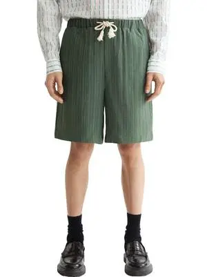 Scotch & Soda Striped Drawstring Shorts - Thyme