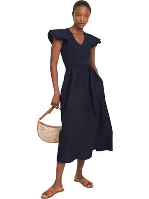 Mint Velvet Jersey Midi Dress - Navy