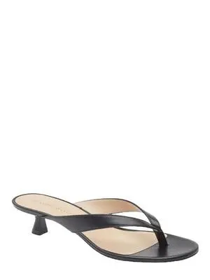 STUART WEITZMAN Rio Kitten Heel Sandal Black