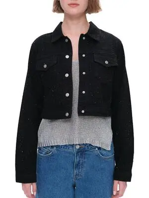 BAYEAS Alice Rhinestone Denim Jacket