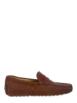 BOSS Penny Suede Loafers - Red