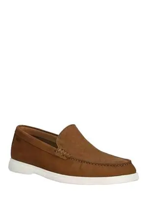 HUGO BOSS Textured Leather Loafers