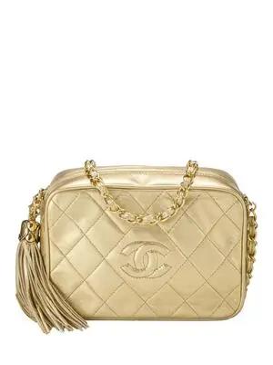 CHANEL Lambskin Diamond CC Camera Bag