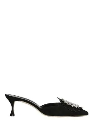 Manolo Blahnik Manolo Blahnik Heeled Mules Black