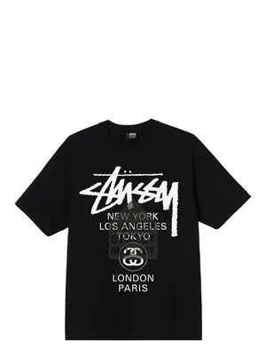 StÜssy X Dover Street Market World Tour Tee - Black