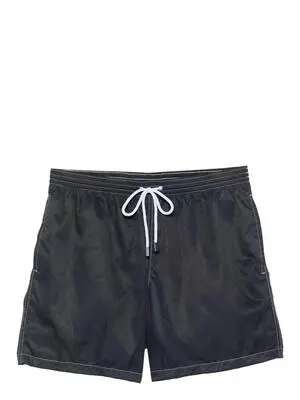 BARBA NAPOLI Drawstring-Waist Swim Shorts Black