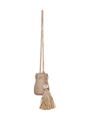 Johanna Ortiz Palm Shoulder Bag - White