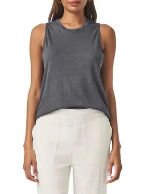 Splendid Cady Crewneck Linen Blend Tank Ink