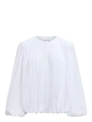 CALLAS MILANO Giulia Pleated Poet Shirt - White